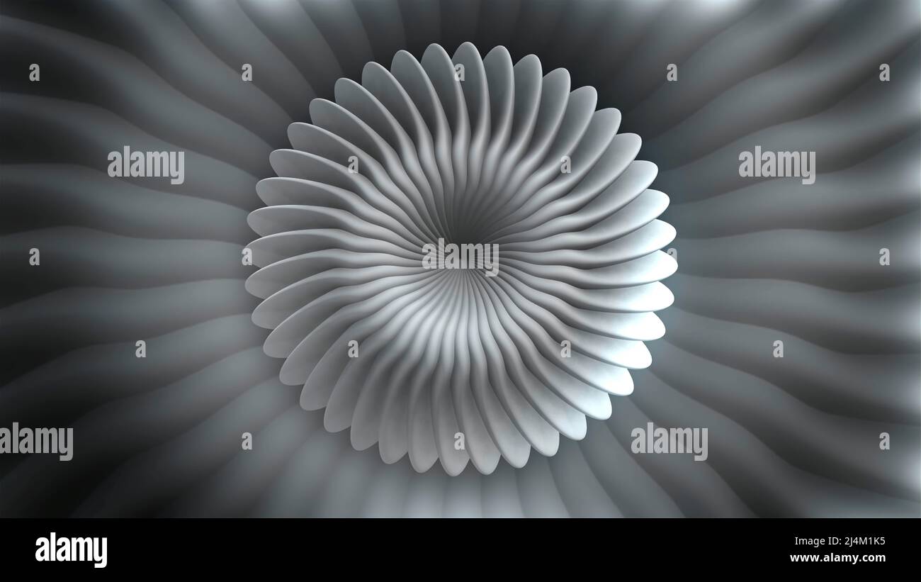 A gray spiral. Motion. Gray circles with sharp edges in the form of a ...