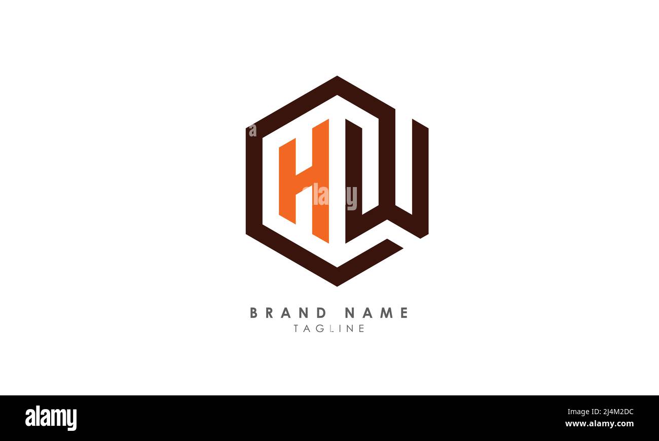 Alphabet letters Initials Monogram logo WH, HW, W and H Stock Vector ...