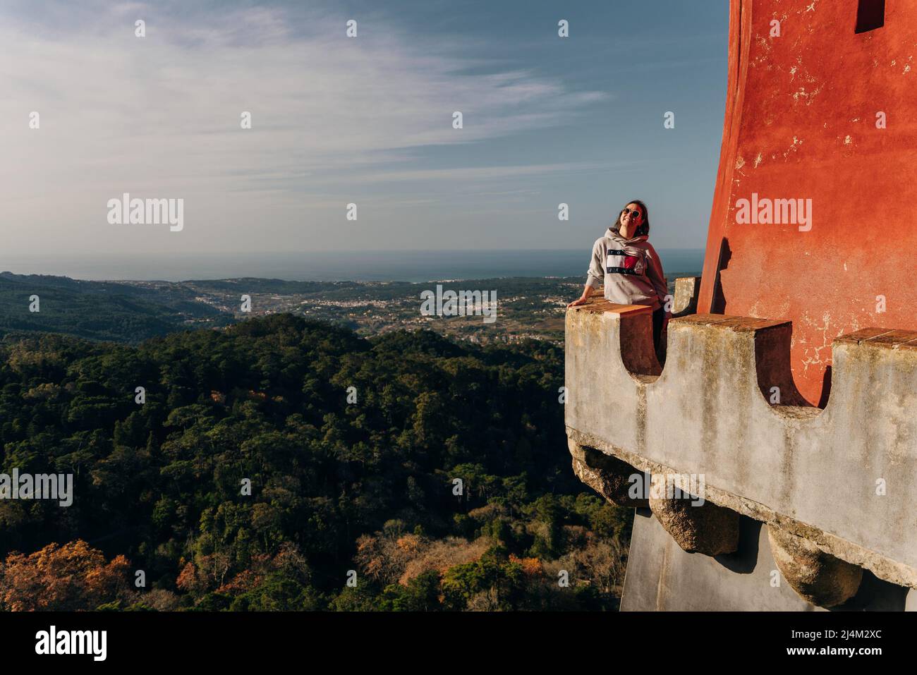 Pena Palace in Sintra, Lisbon, Portugal. Famous landmark. Most ...