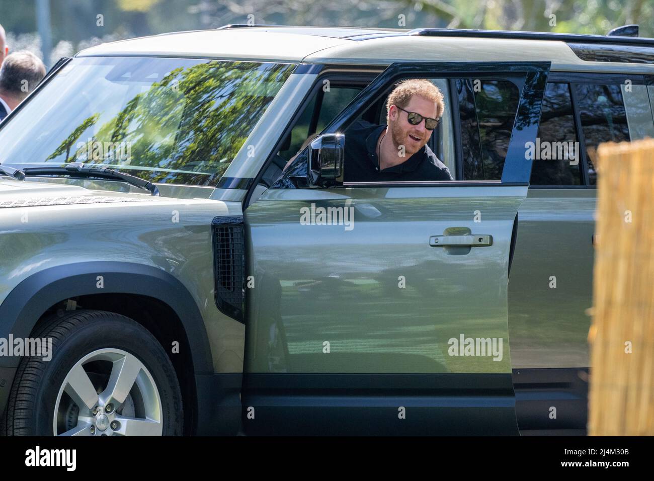 Prince Harry, Duke of Sussex at Jaguar Land Rover Driving Challenge ...