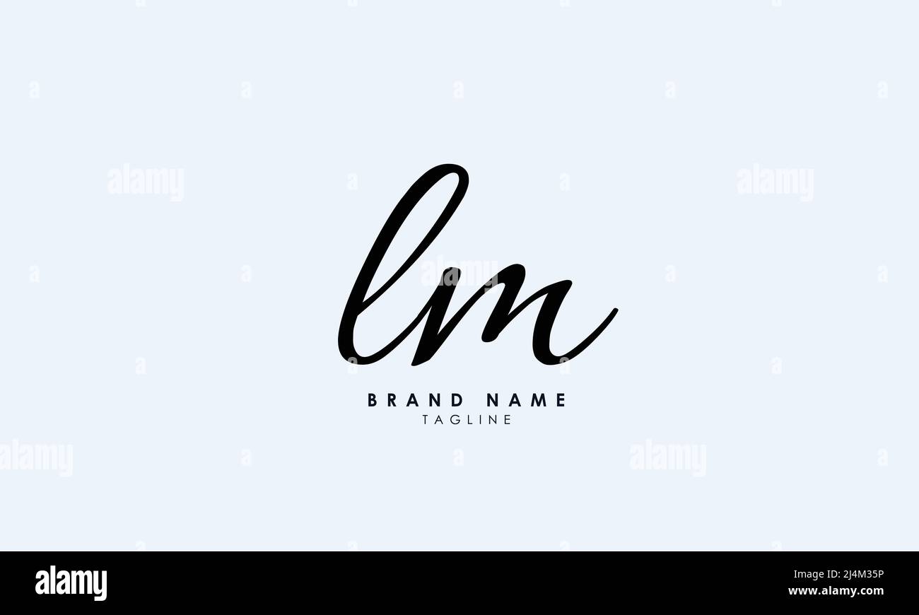 Alphabet letters Initials Monogram logo LM, ML, L and M Stock Vector ...