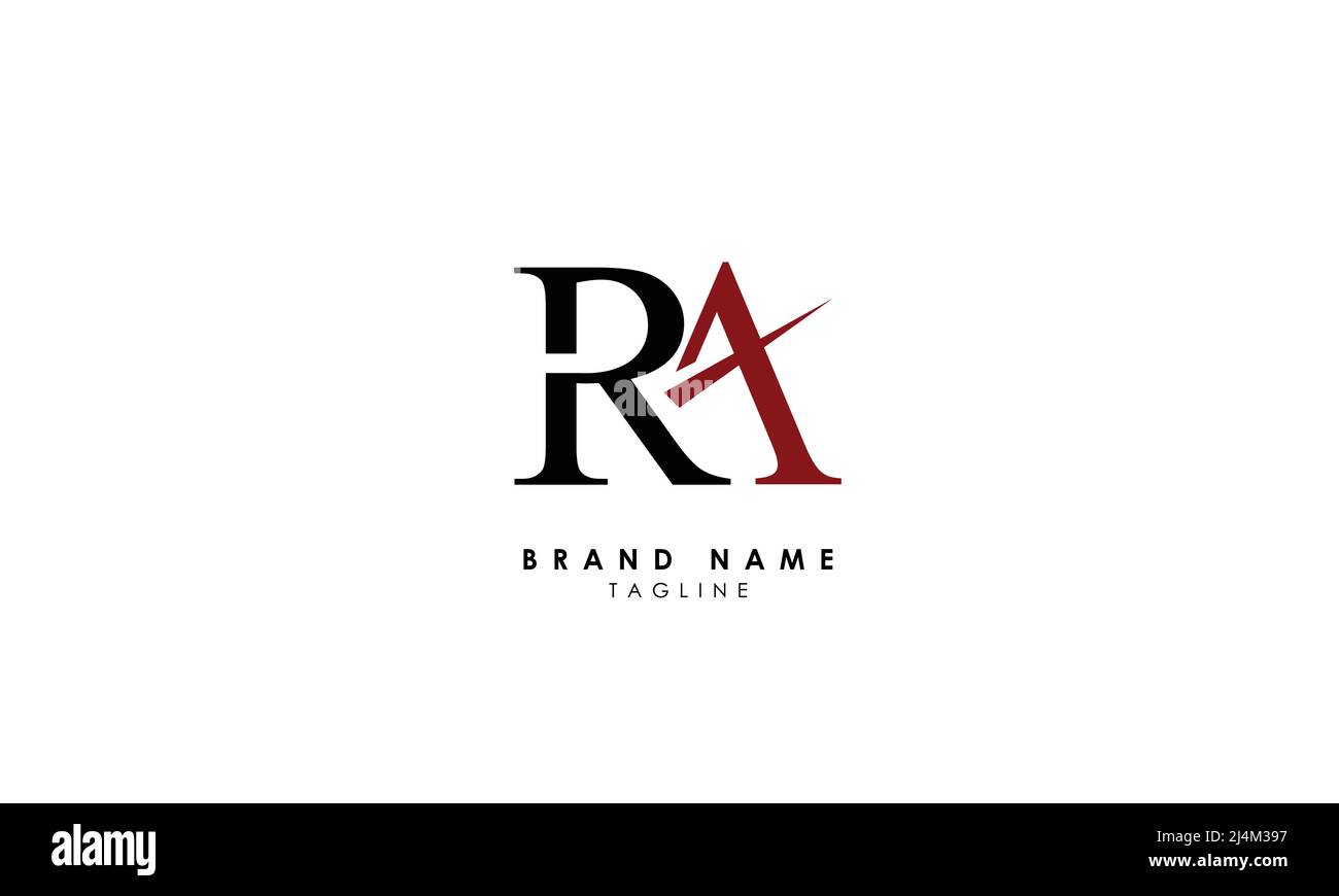 Alphabet letters Initials Monogram logo ra, AR, R and A Stock Vector ...