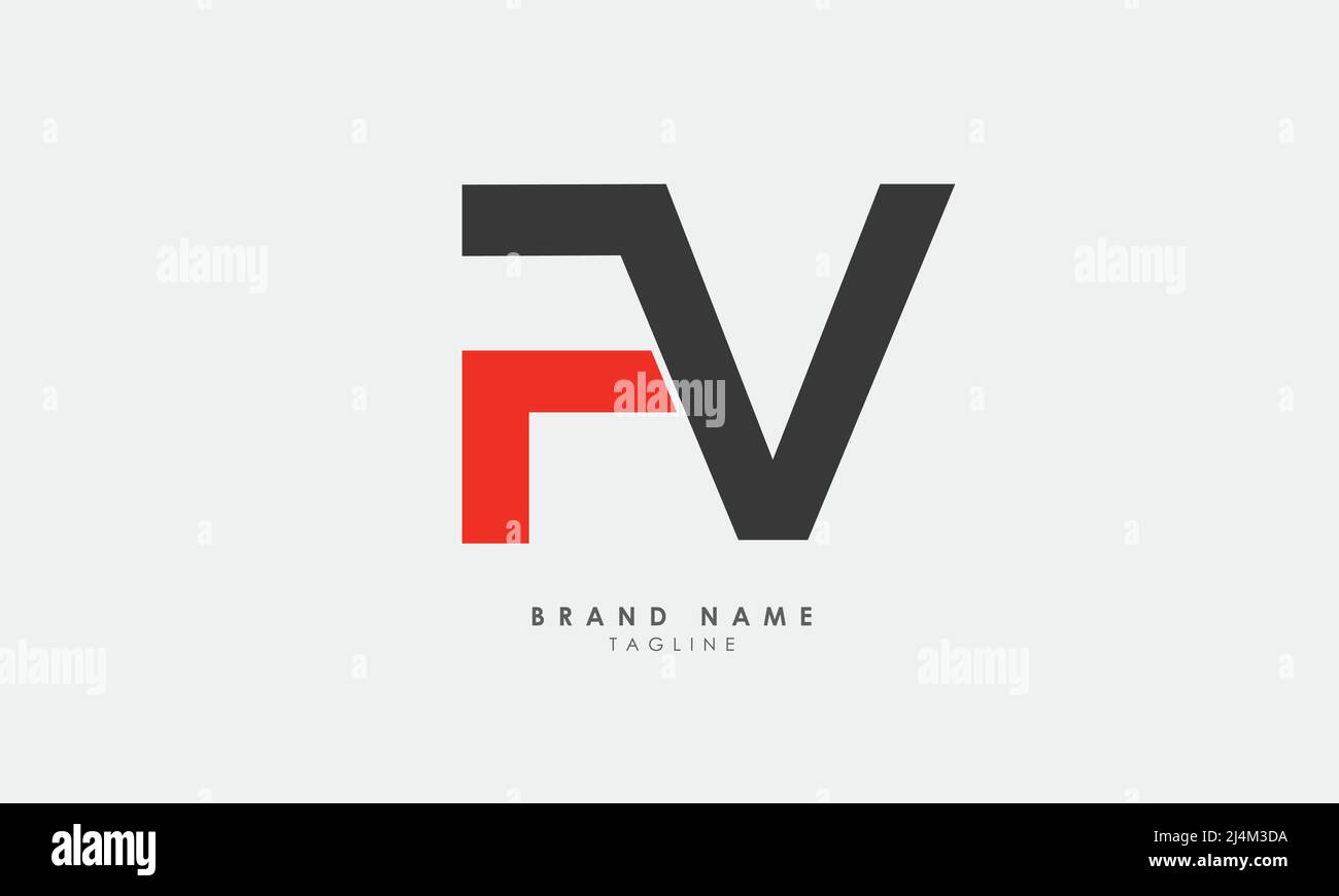 Alphabet letters Initials Monogram logo FV, VF, F and V Stock Vector ...