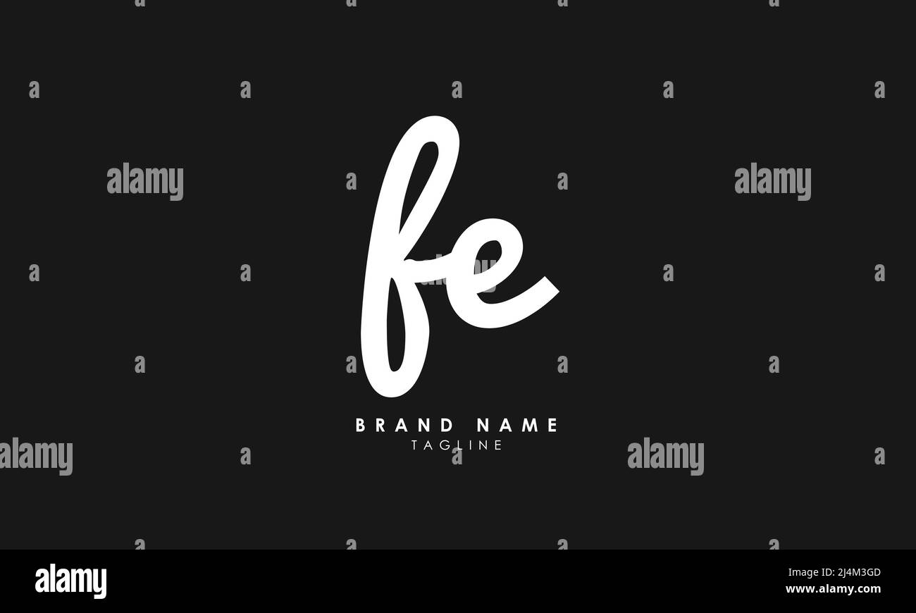 Alphabet letters Initials Monogram logo FE, EF, F and E Stock Vector ...