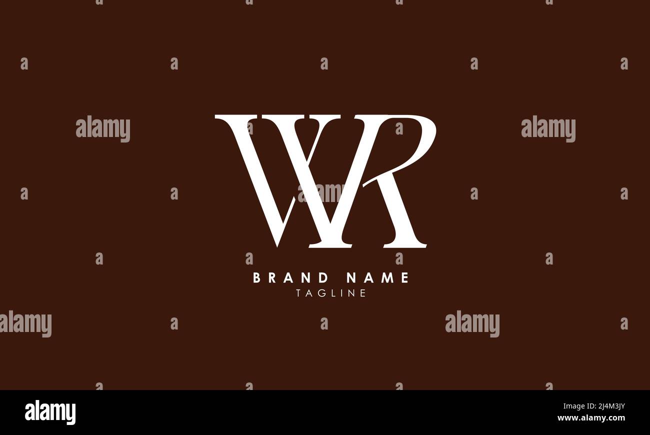 Alphabet letters Initials Monogram logo WR, RW, W and R Stock Vector ...