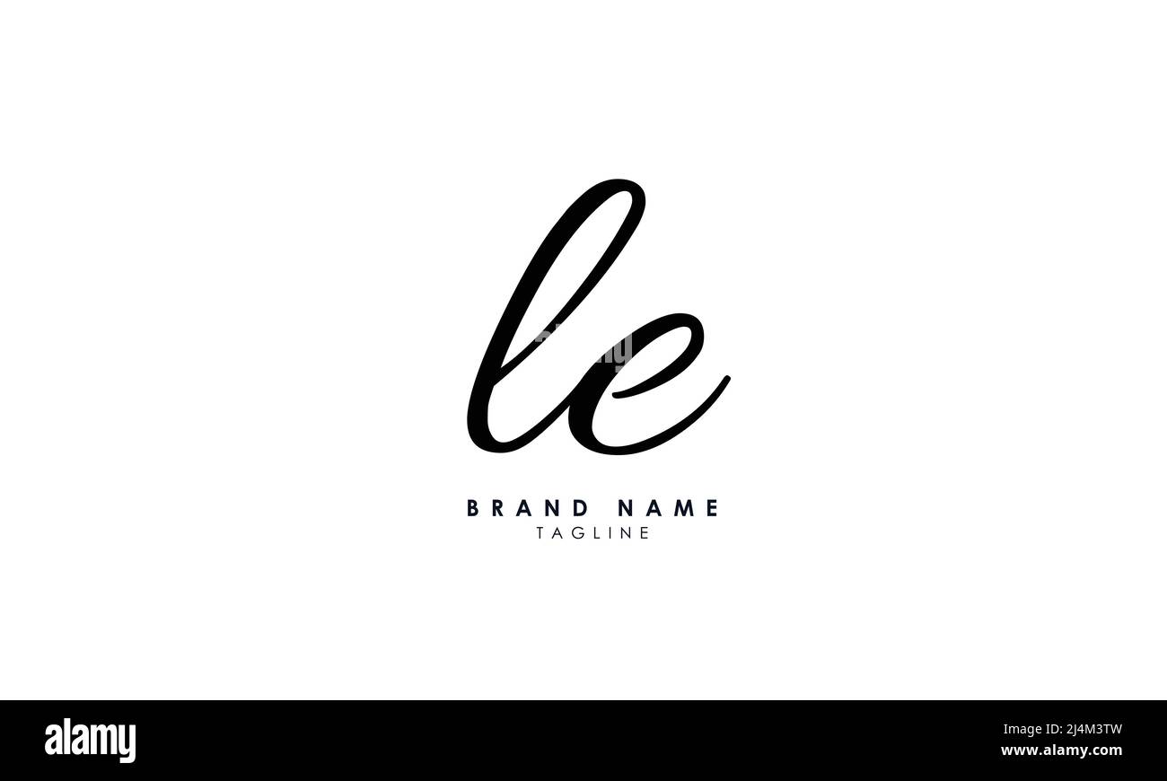 Alphabet letters Initials Monogram logo LE, EL, L and E Stock Vector ...