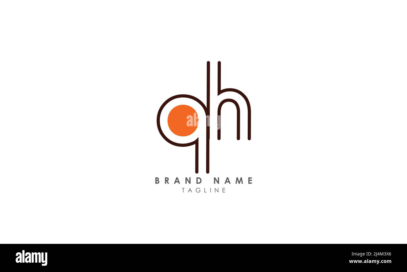 Alphabet letters Initials Monogram logo QH, HQ, Q and H Stock Vector ...