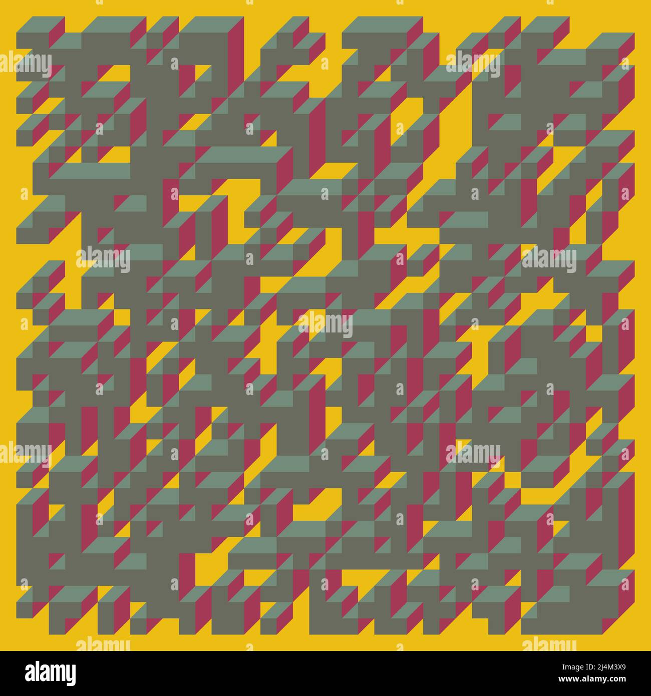 Implementation of Edward Zajec’s “Il Cubo” generative art background ...