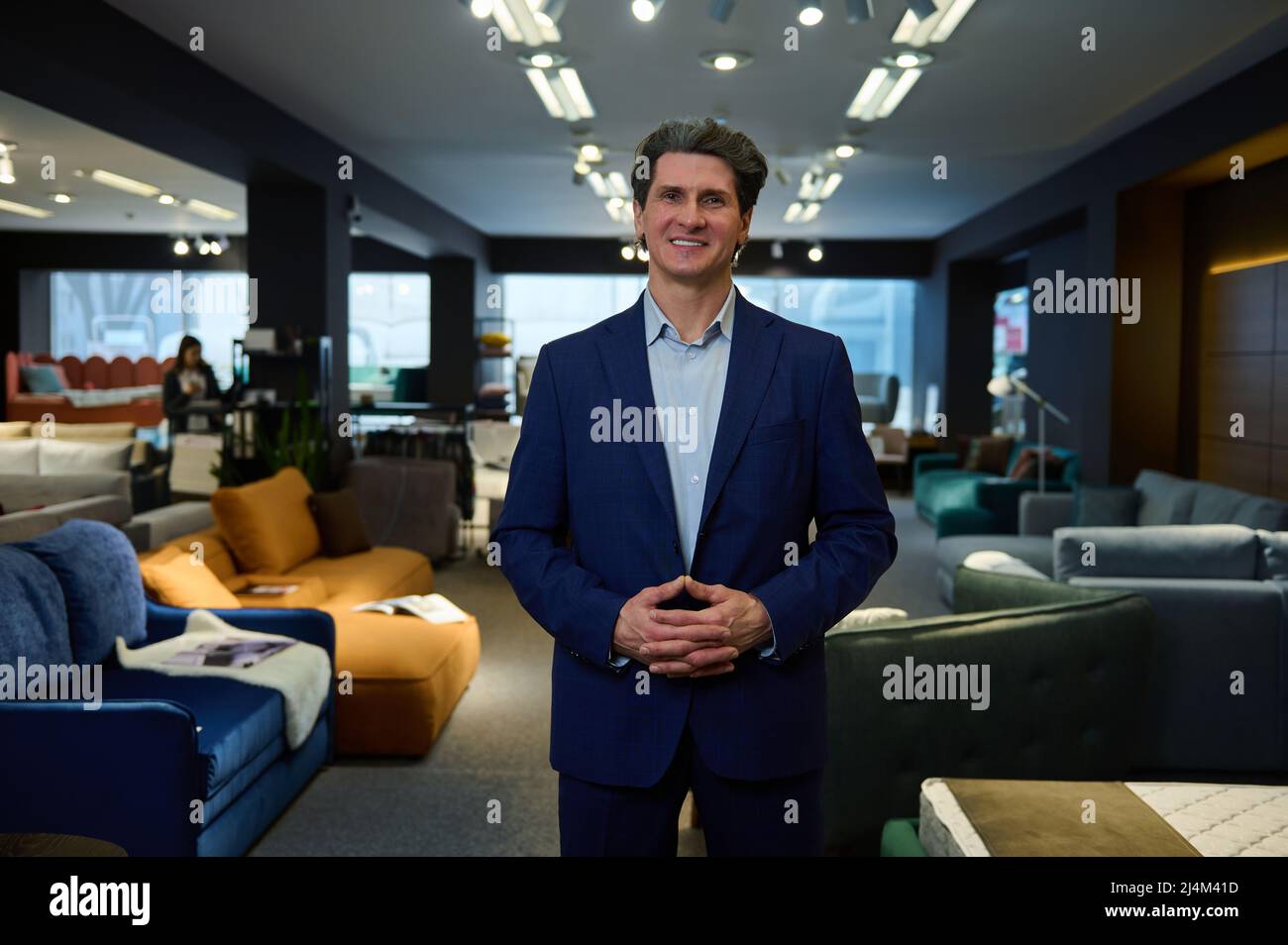 Shopping man salesperson store manager hi-res stock photography and ...