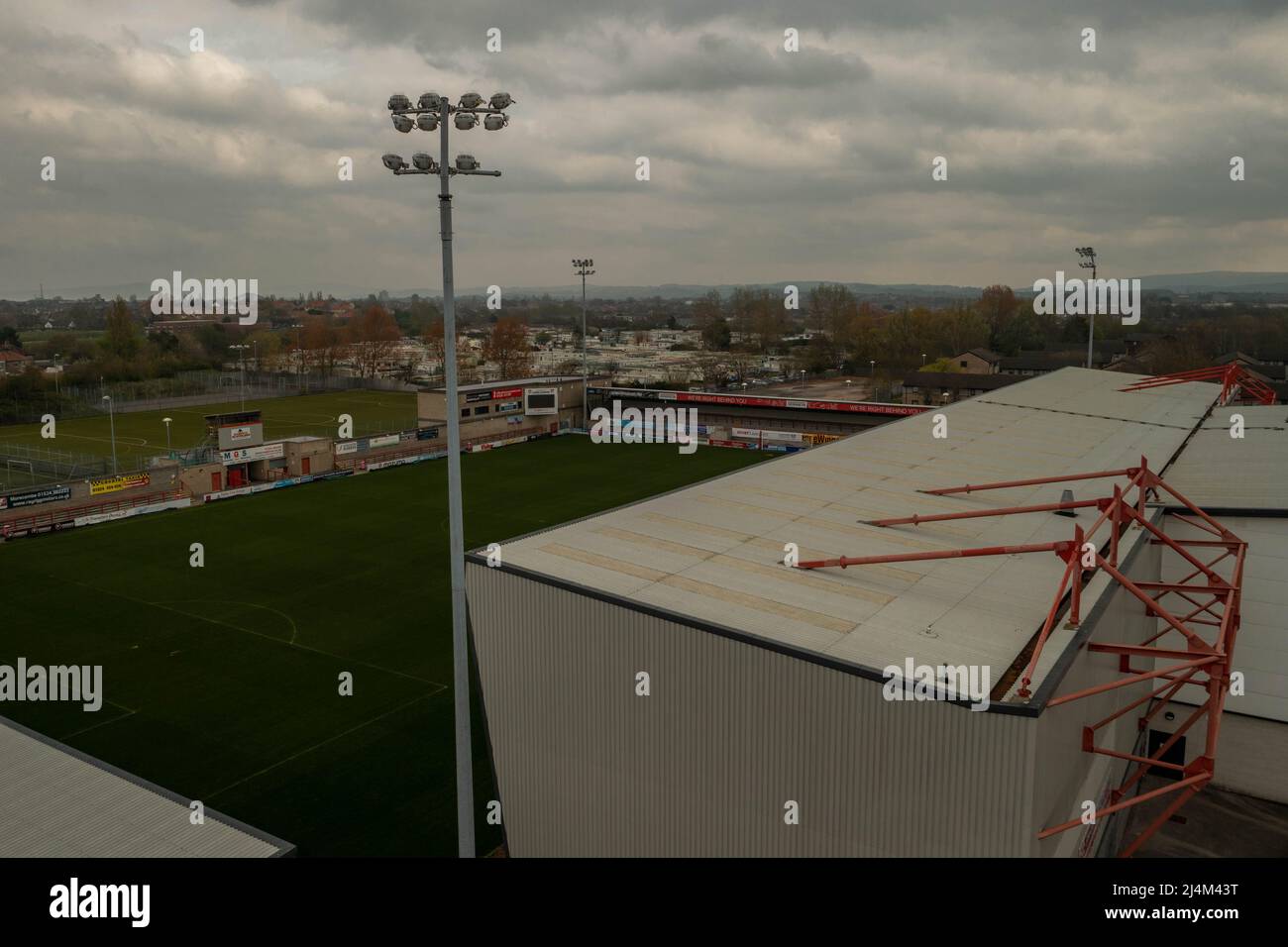 Mazum Mobile Stadium, Morcambe Football Club Aerial Drone Stock Photo ...