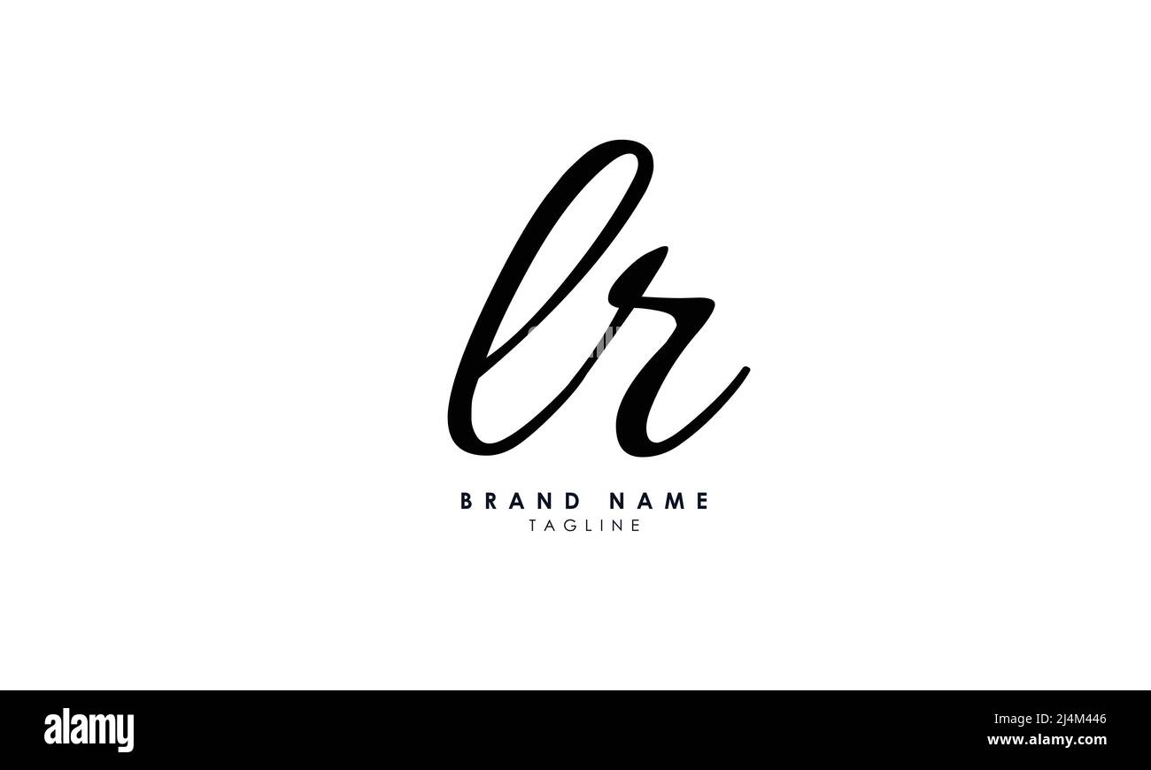 Alphabet letters Initials Monogram logo LR, RL, L and R Stock Vector ...