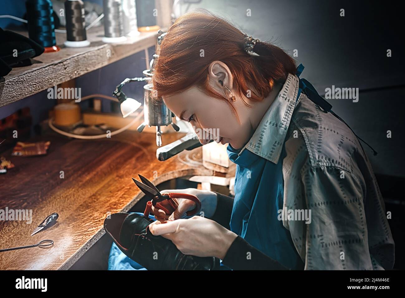 Woman craft shoes hi-res stock photography and images - Alamy