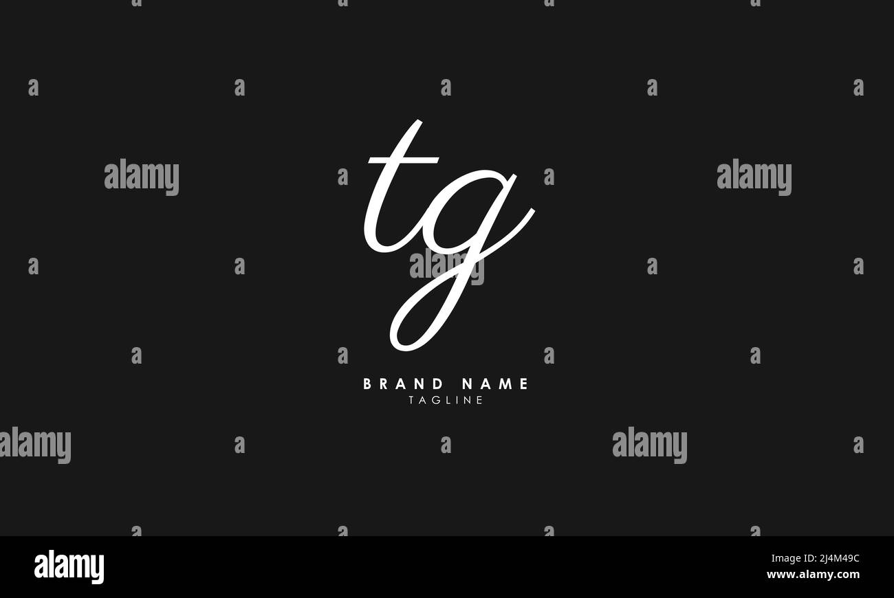 Alphabet letters Initials Monogram logo TG, GT, G and T Stock Vector ...