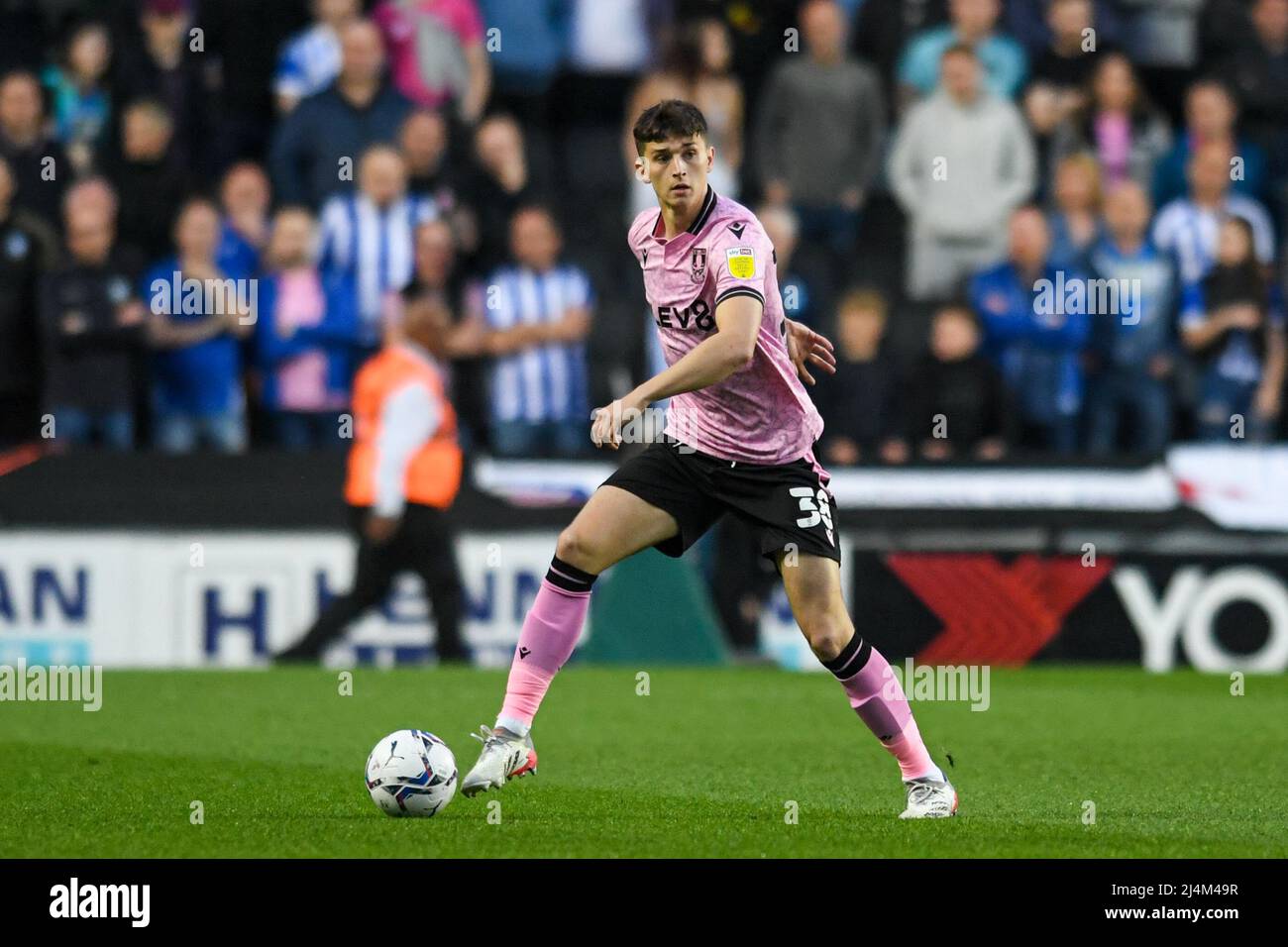 Jordan Storey #38 of Sheffield Wednesday with the ball Stock Photo - Alamy