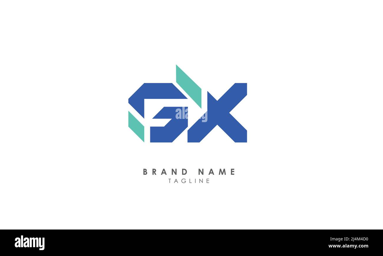 Alphabet letters Initials Monogram logo GX, XG, G and X Stock Vector ...