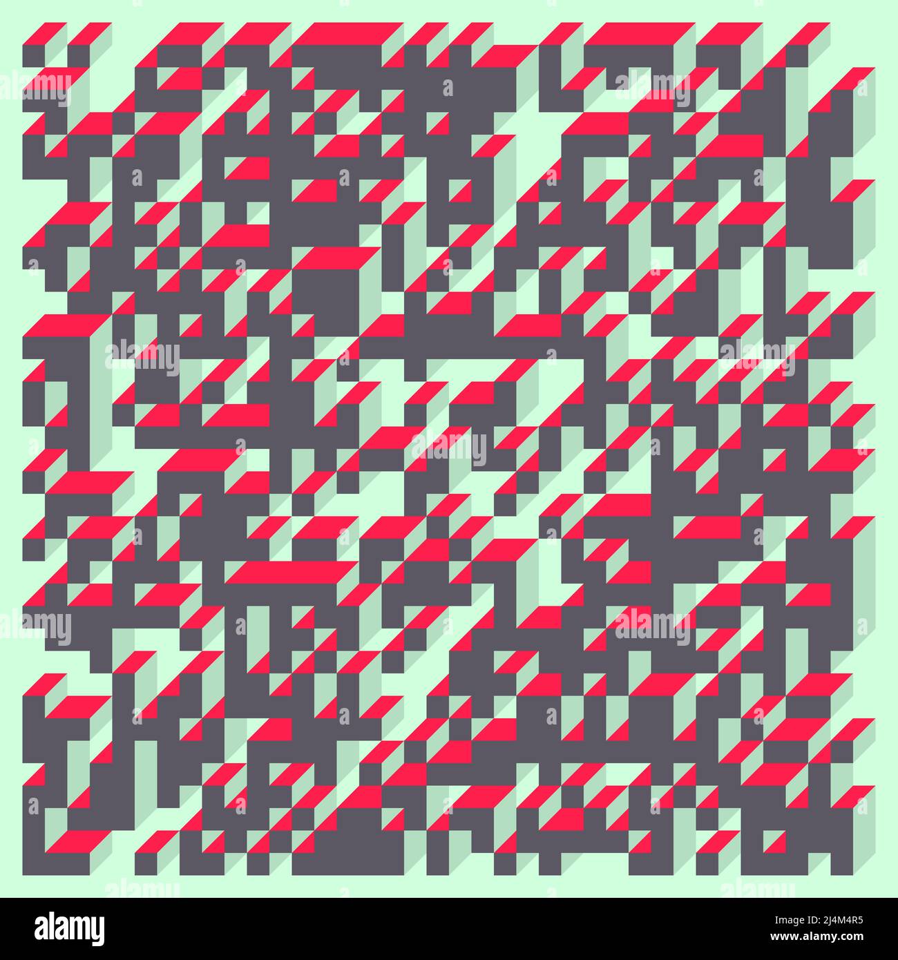 Implementation of Edward Zajec’s “Il Cubo” generative art background art illustration Stock ...