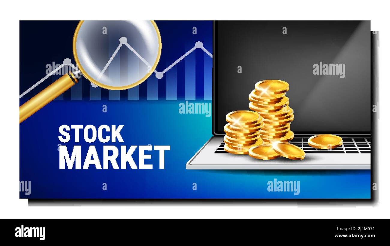 Stock Market Infographic Research Manager Vector Stock Vector Image ...