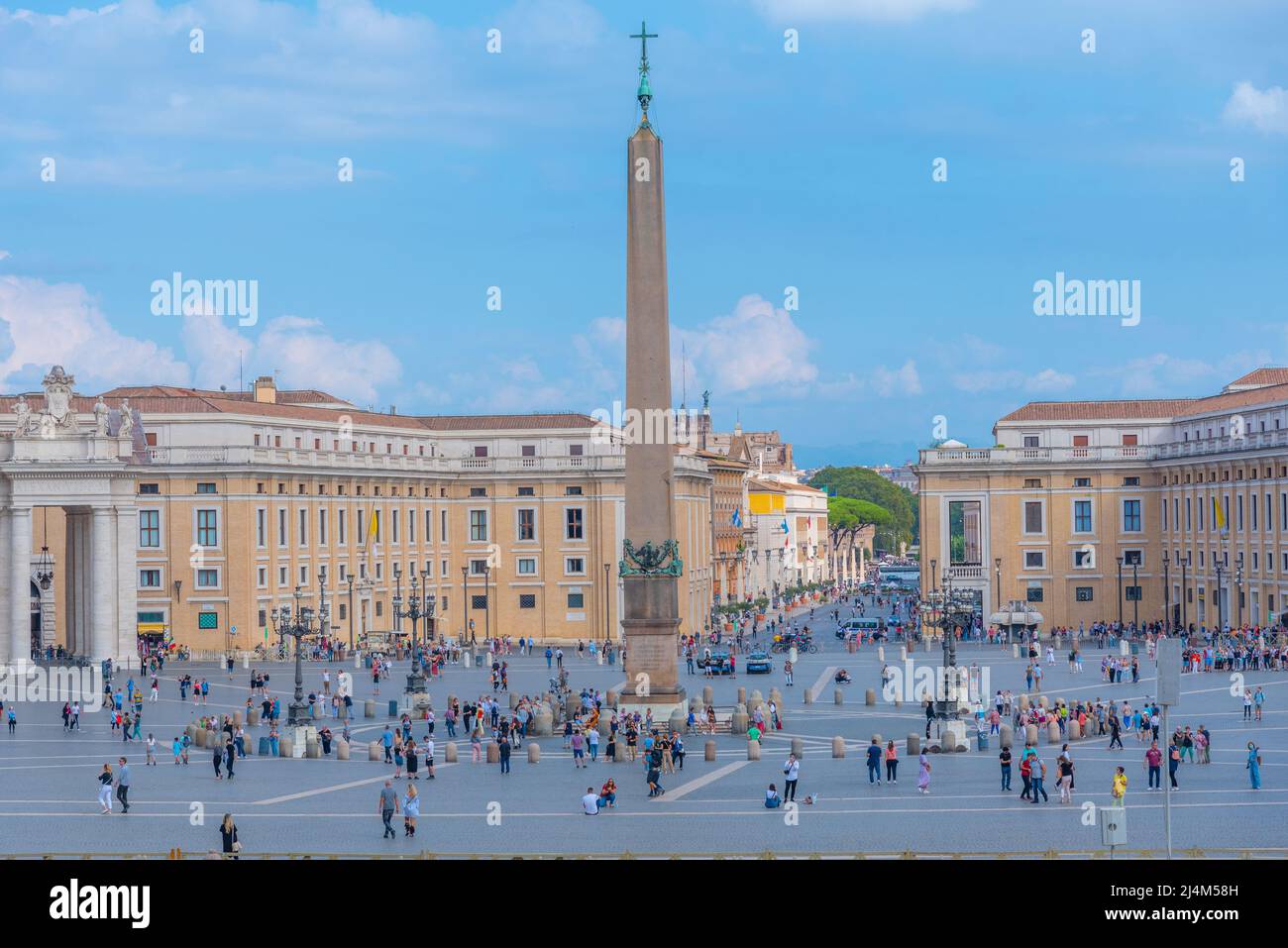 Rome, Italy, October 4, 2021: Saint Peter square in Vatican Stock Photo ...