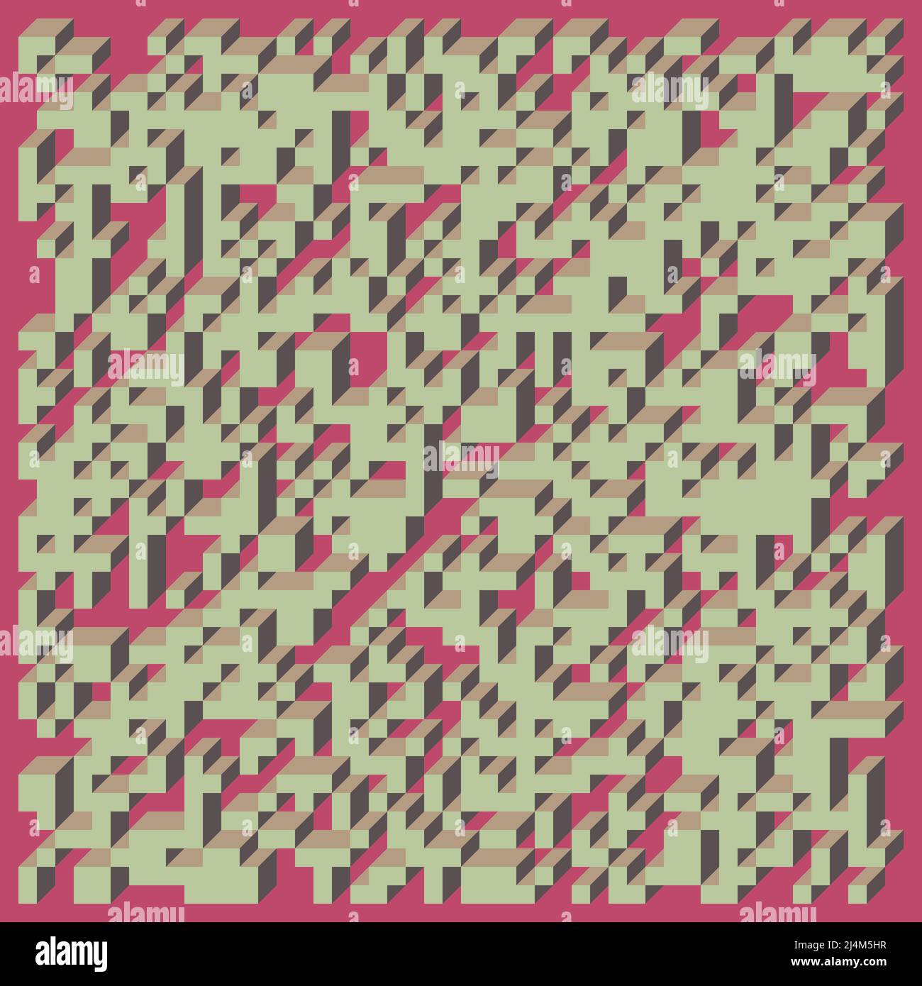 Implementation of Edward Zajec’s “Il Cubo” generative art background art illustration Stock ...