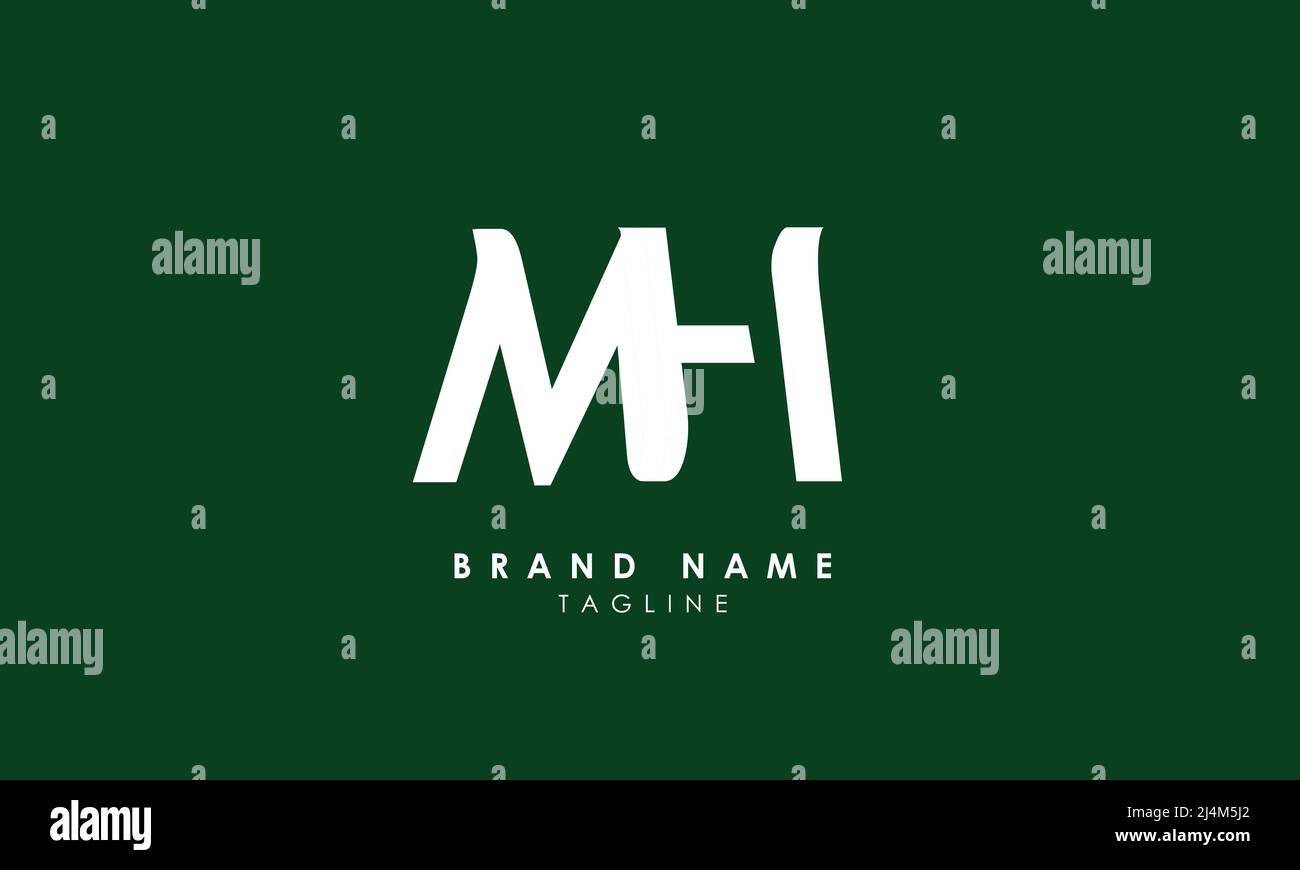 Alphabet letters Initials Monogram logo MH, HM, M and H Stock Vector ...