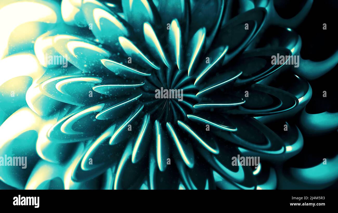3D pattern of moving flower with hypnotic effect. Motion. Hypnotic 3d ...
