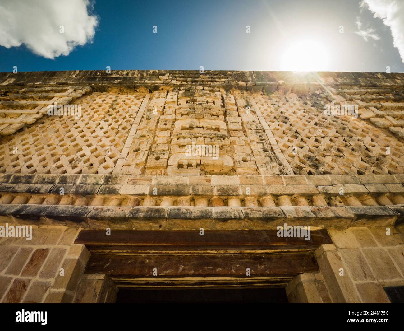 Chaac, god of rain in the Mayan ruins of Uxmal, Mexico Stock Photo - Alamy