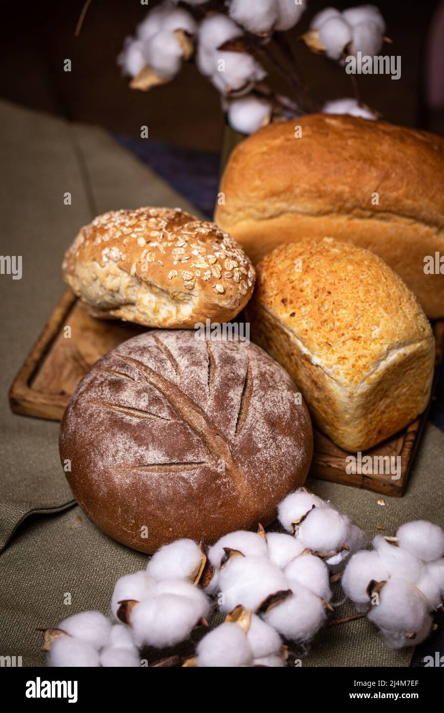 Assortment different types bread hi-res stock photography and images ...