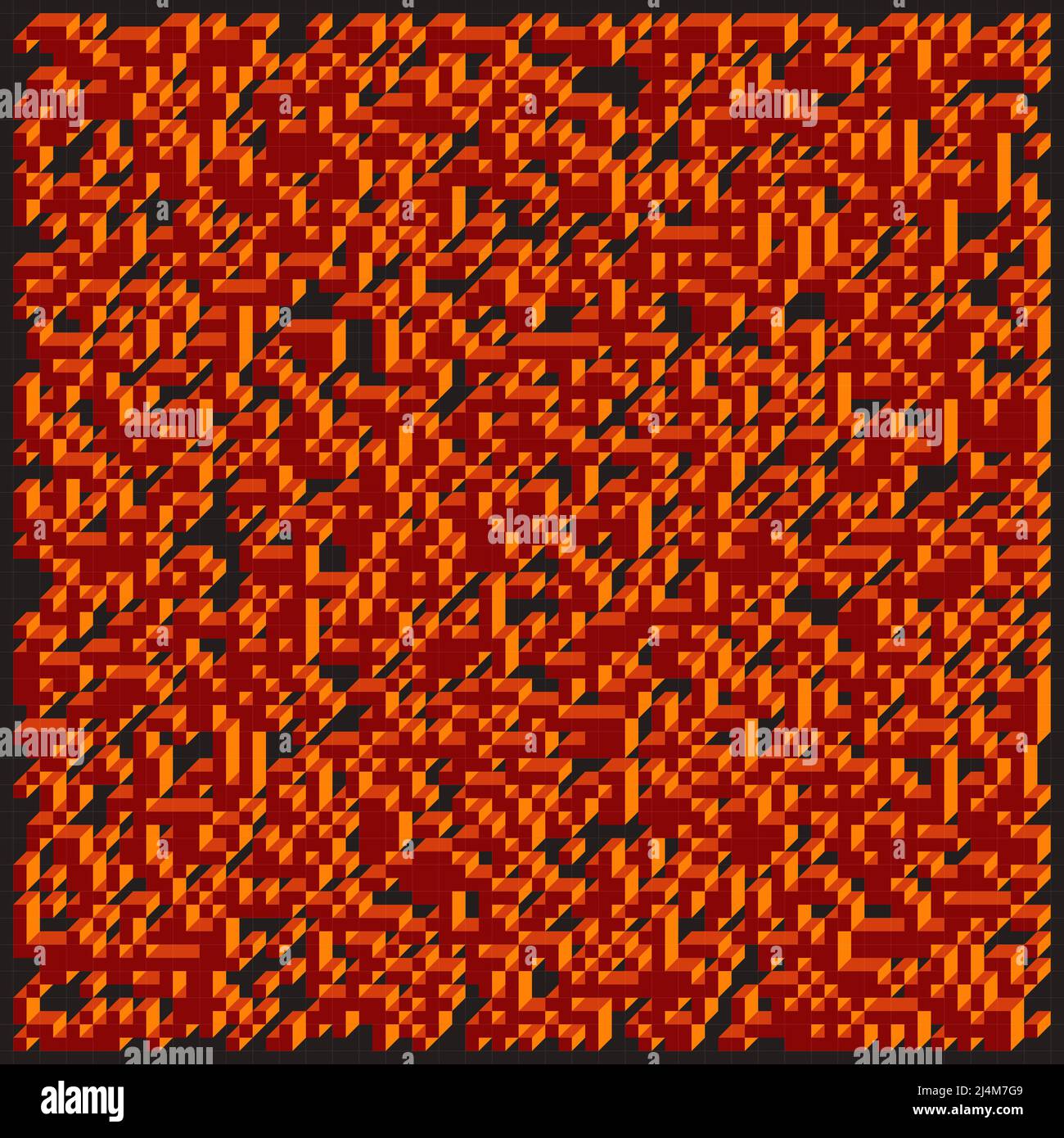 Implementation of Edward Zajec’s “Il Cubo” generative art background art illustration Stock ...