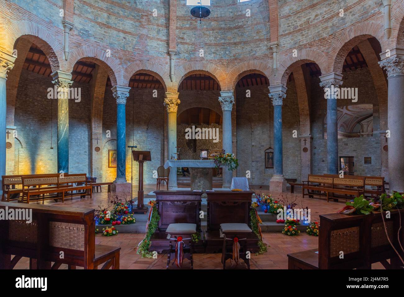 Perugia, Italy, October 2, 2021: Chiesa di San Michele Arcangelo church ...