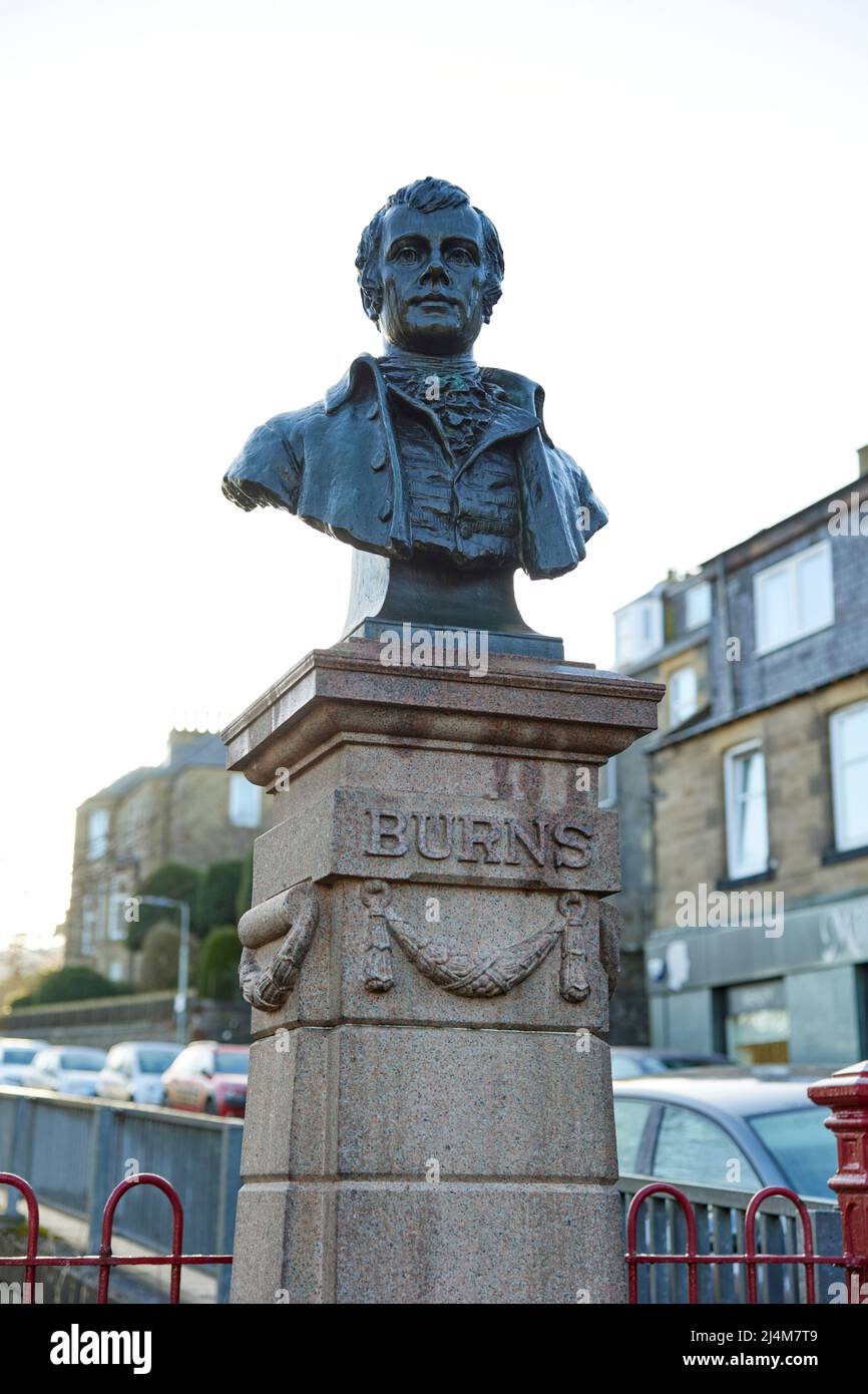 Robert Burns Statue Galashiels, Scottish Borders Stock Photo - Alamy