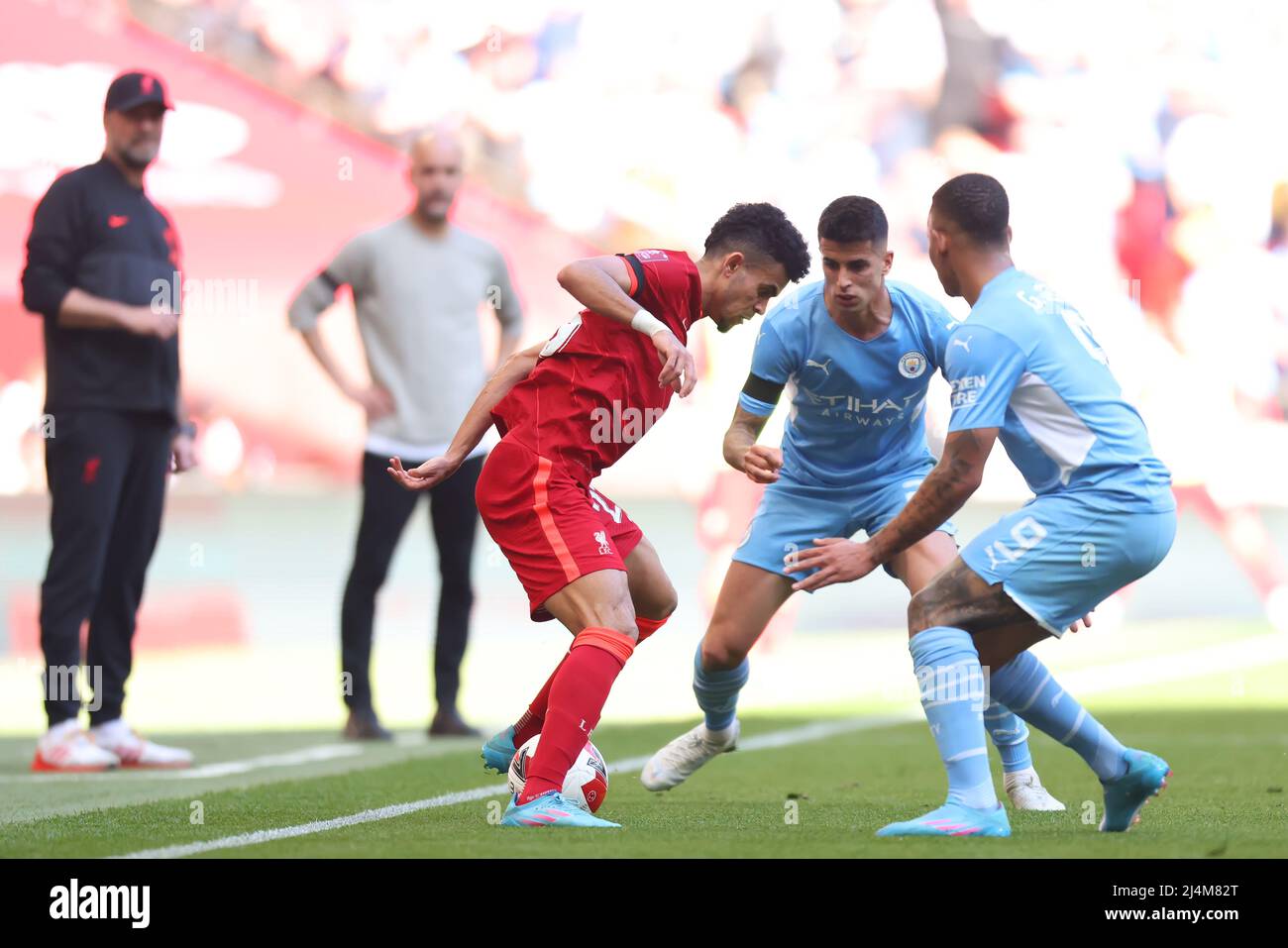 16th April 2022, Wembley Stadium, London England: FA Cup semi-final ...