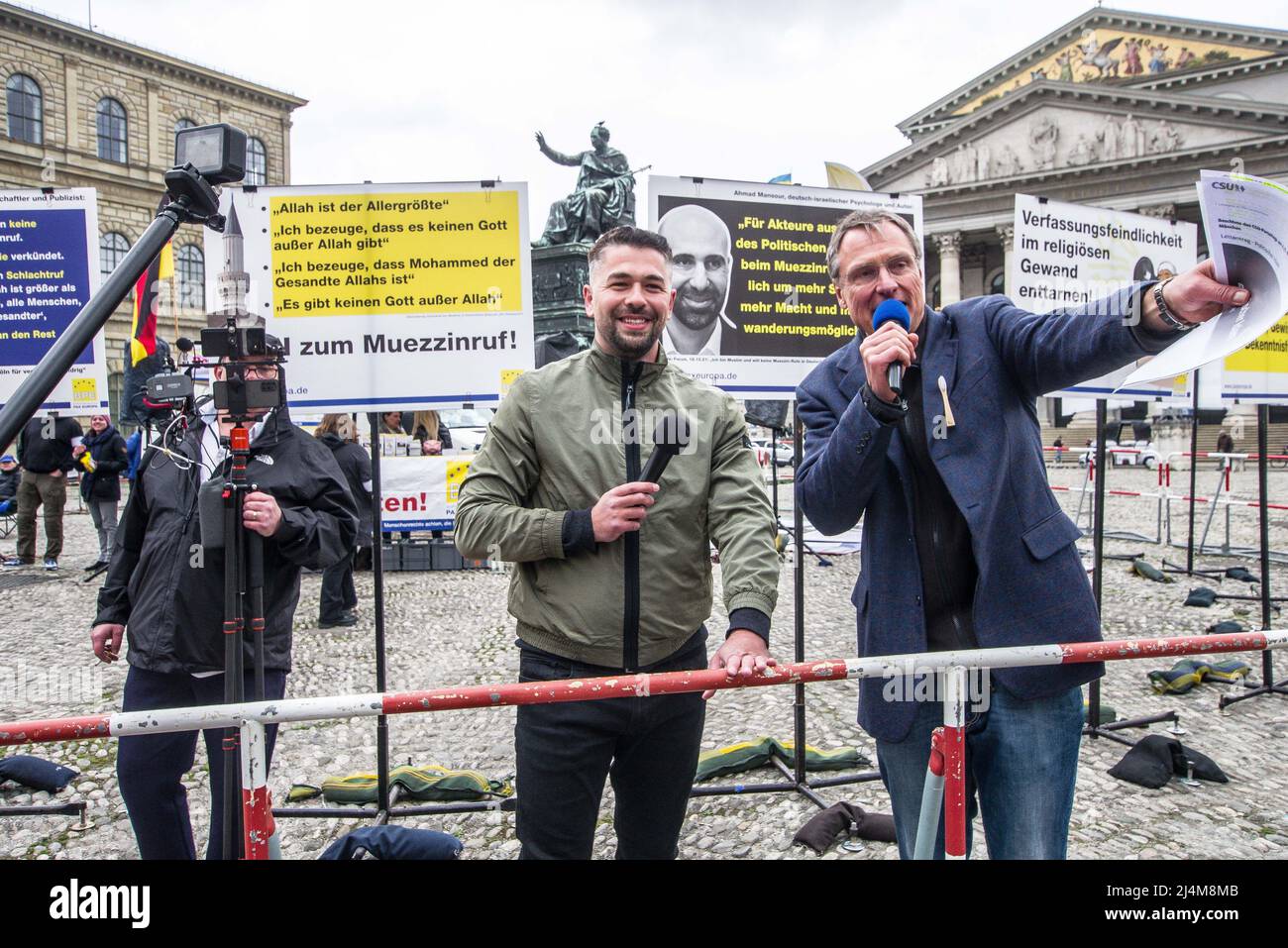 Munich, Bavaria, Germany. 16th Apr, 2022. IRFAN PECI, a former Islamic ...