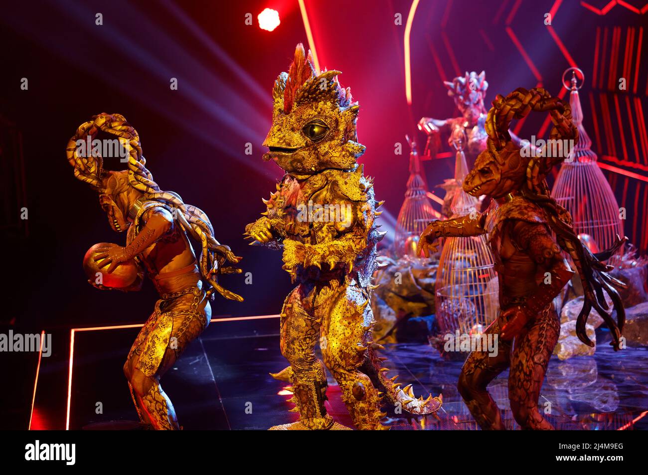 Cologne, Germany. 16th Apr, 2022. The character "The Thorn Devil" is on ...