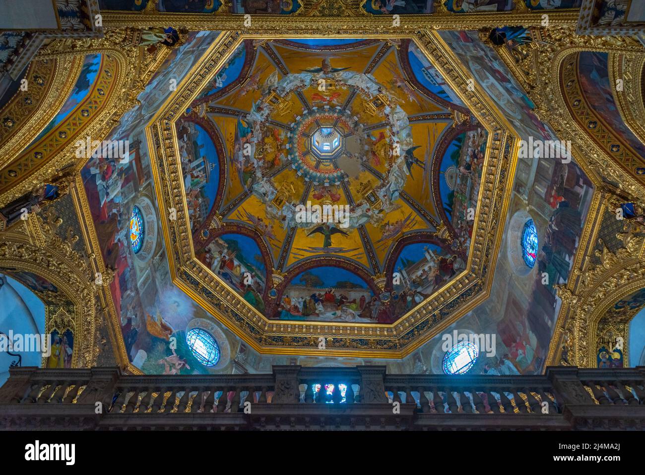 Loreto, Italy, September 29, 2021: Interior of the Sanctuary of the ...