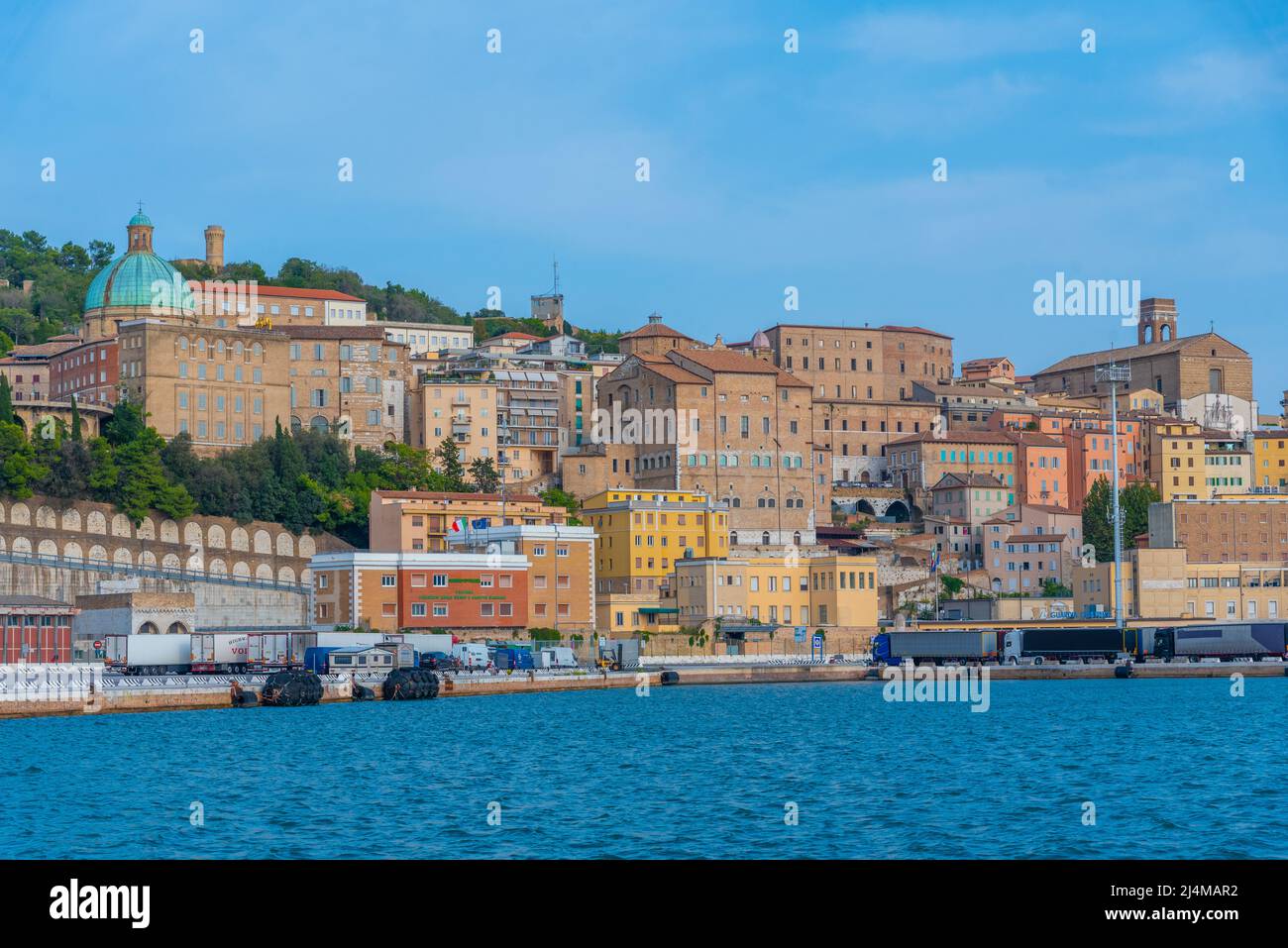 Ancona, Italy, September 26, 2021: Cityscape of Italian town Ancona ...