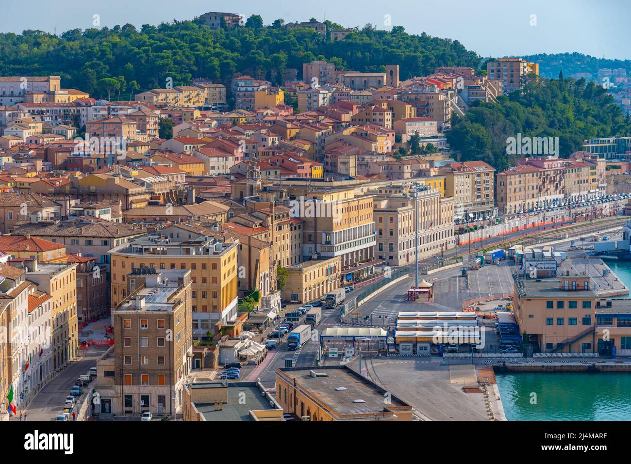 Ancona, Italy, September 26, 2021: Cityscape of Italian town Ancona ...