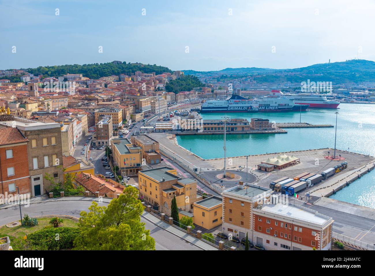 Ancona, Italy, September 26, 2021: Cityscape of Italian town Ancona ...