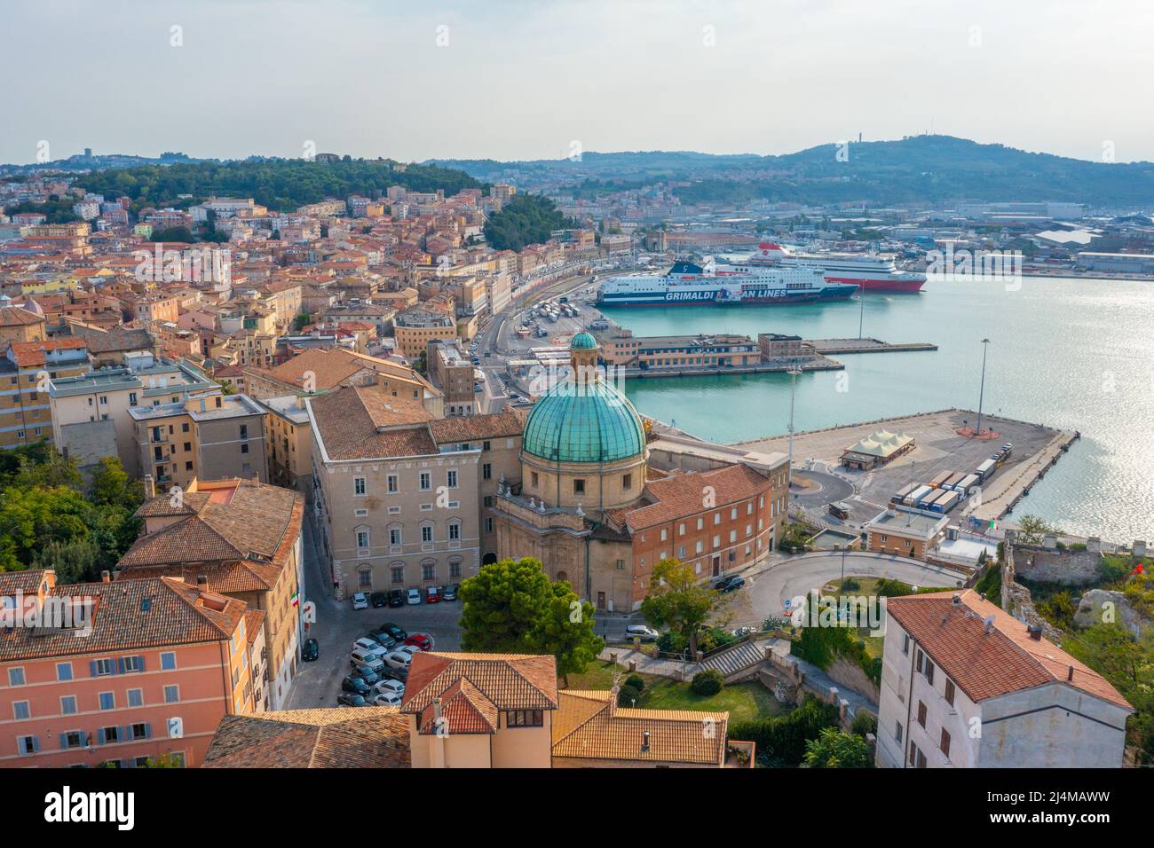 Ancona, Italy, September 26, 2021: Cityscape of Italian town Ancona ...