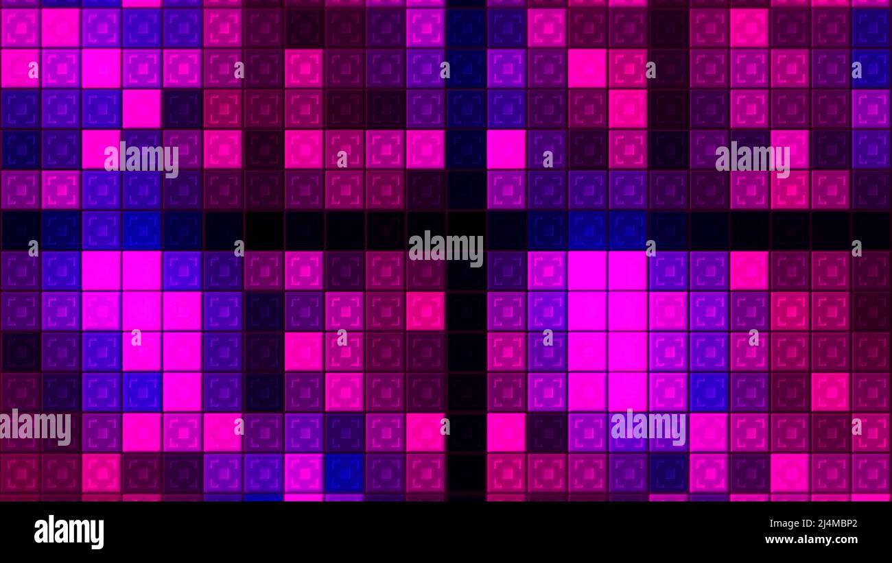 Background of colorful flashing squares in disco style. Motion. Disco ...