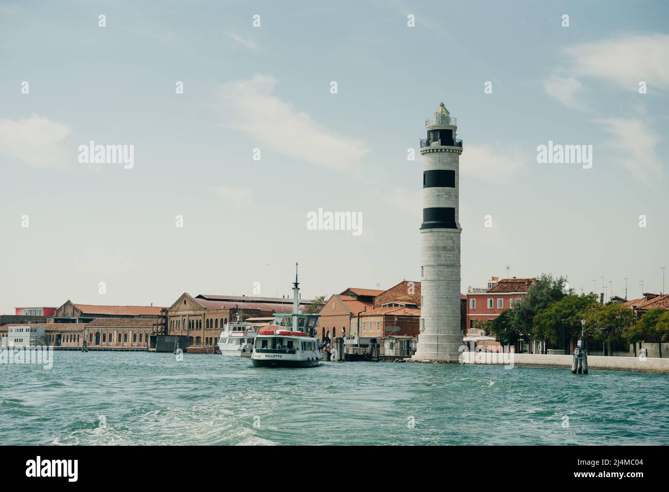 Murano Lighthouse Faro dell'Isola di Murano in the Lagoon of Venice ...