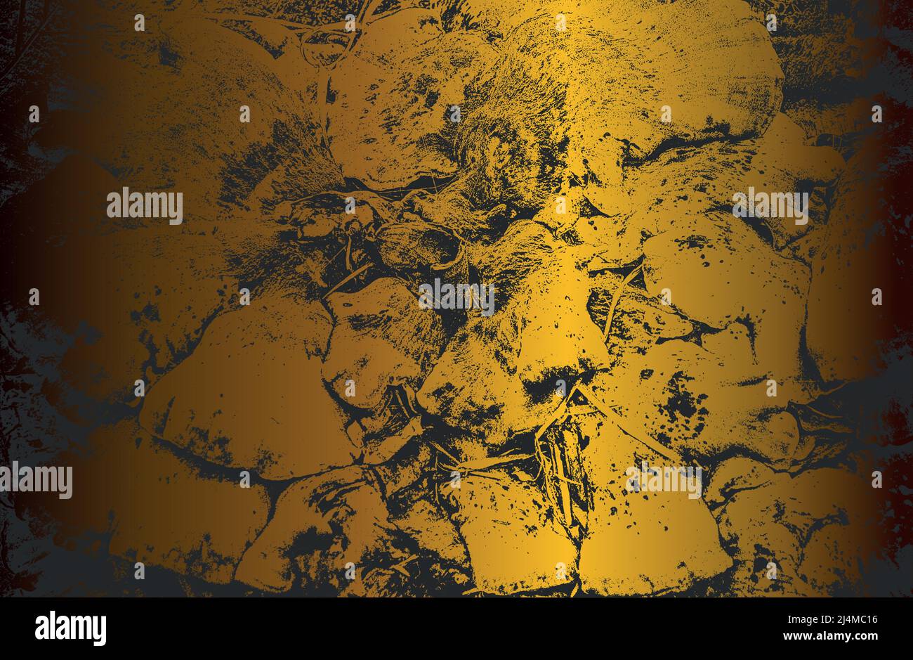 Luxury black golden metal gradient background with distressed closeup ...