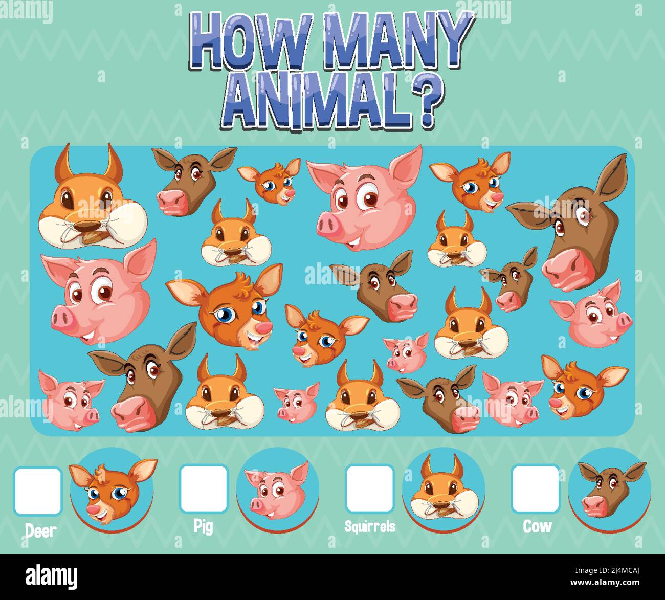 Fun animal boardgame template illustration Stock Vector Image & Art - Alamy