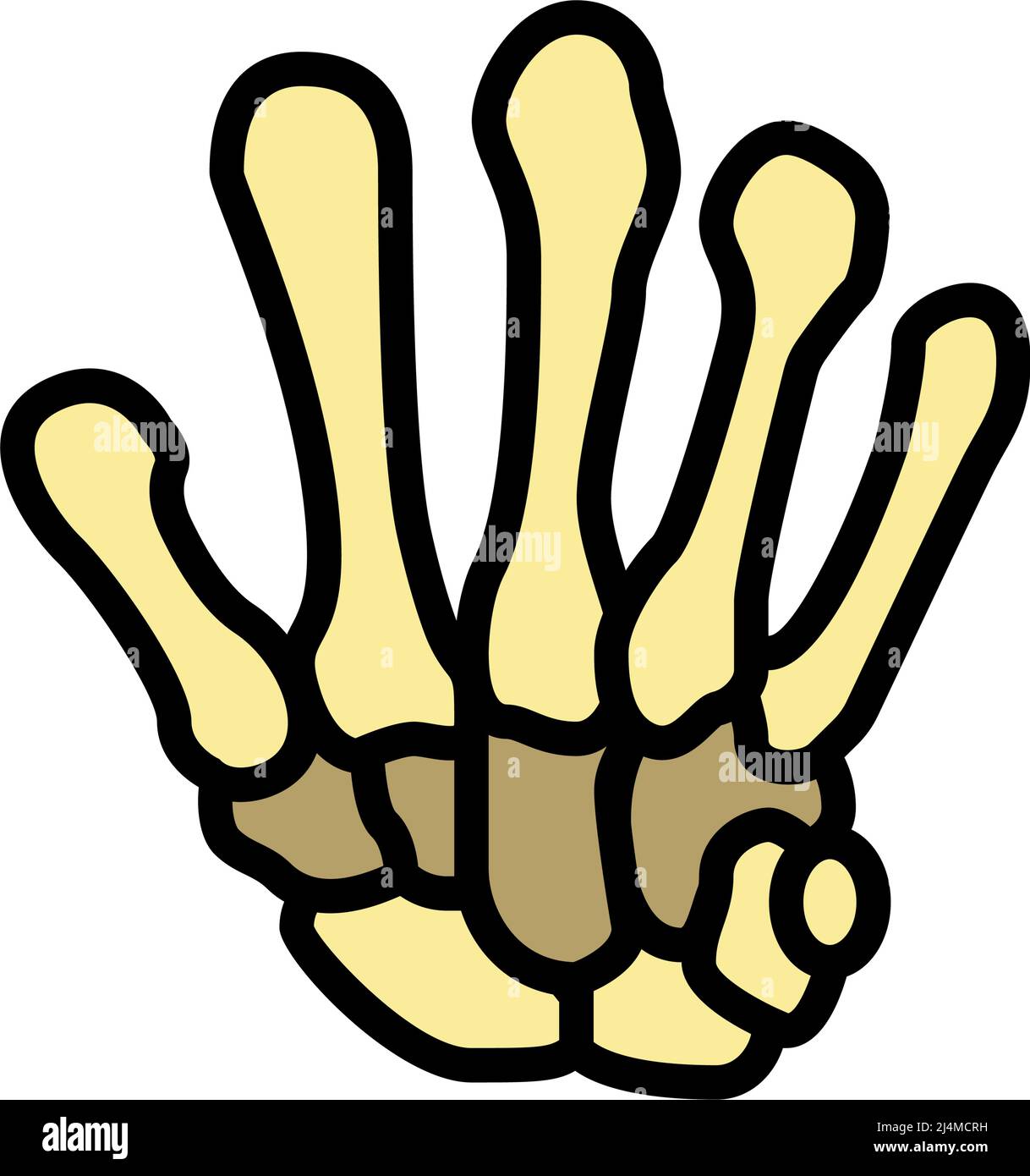wrist bone color icon vector illustration Stock Vector Image & Art - Alamy