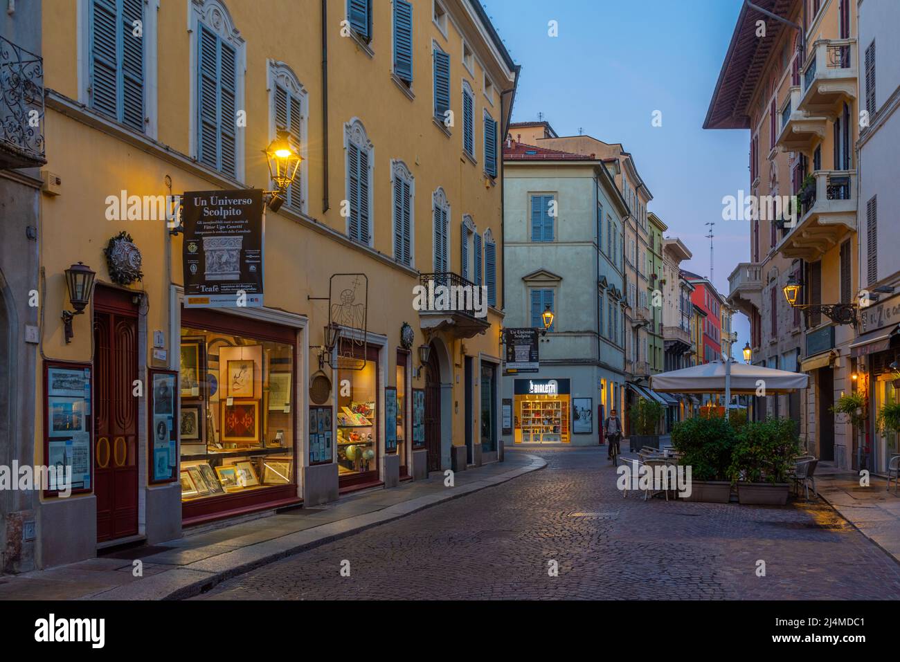 Parma, Italy, September 25, 2021: Narrow street in the center of ...