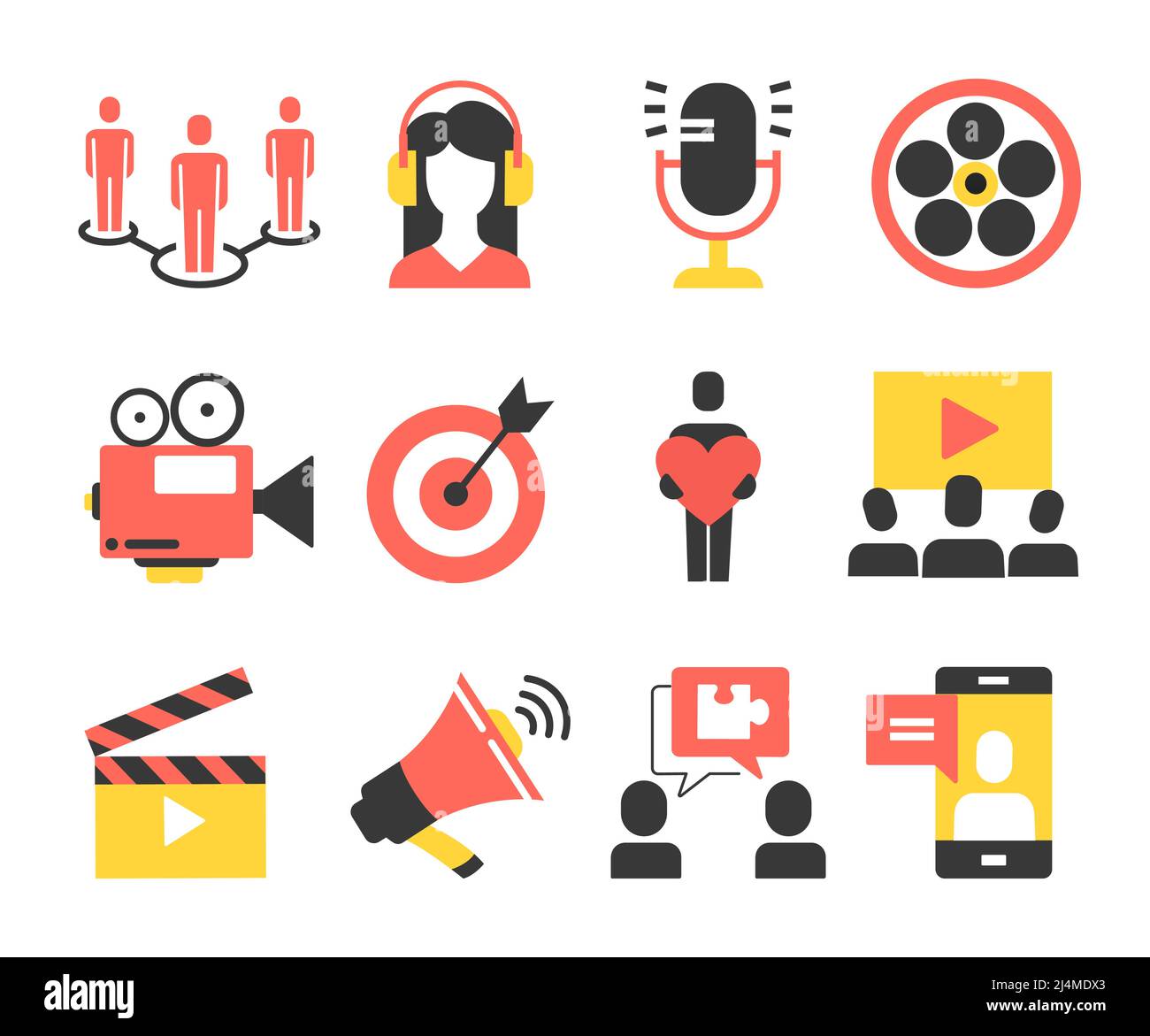 Global video blog icon Stock Vector Images - Alamy