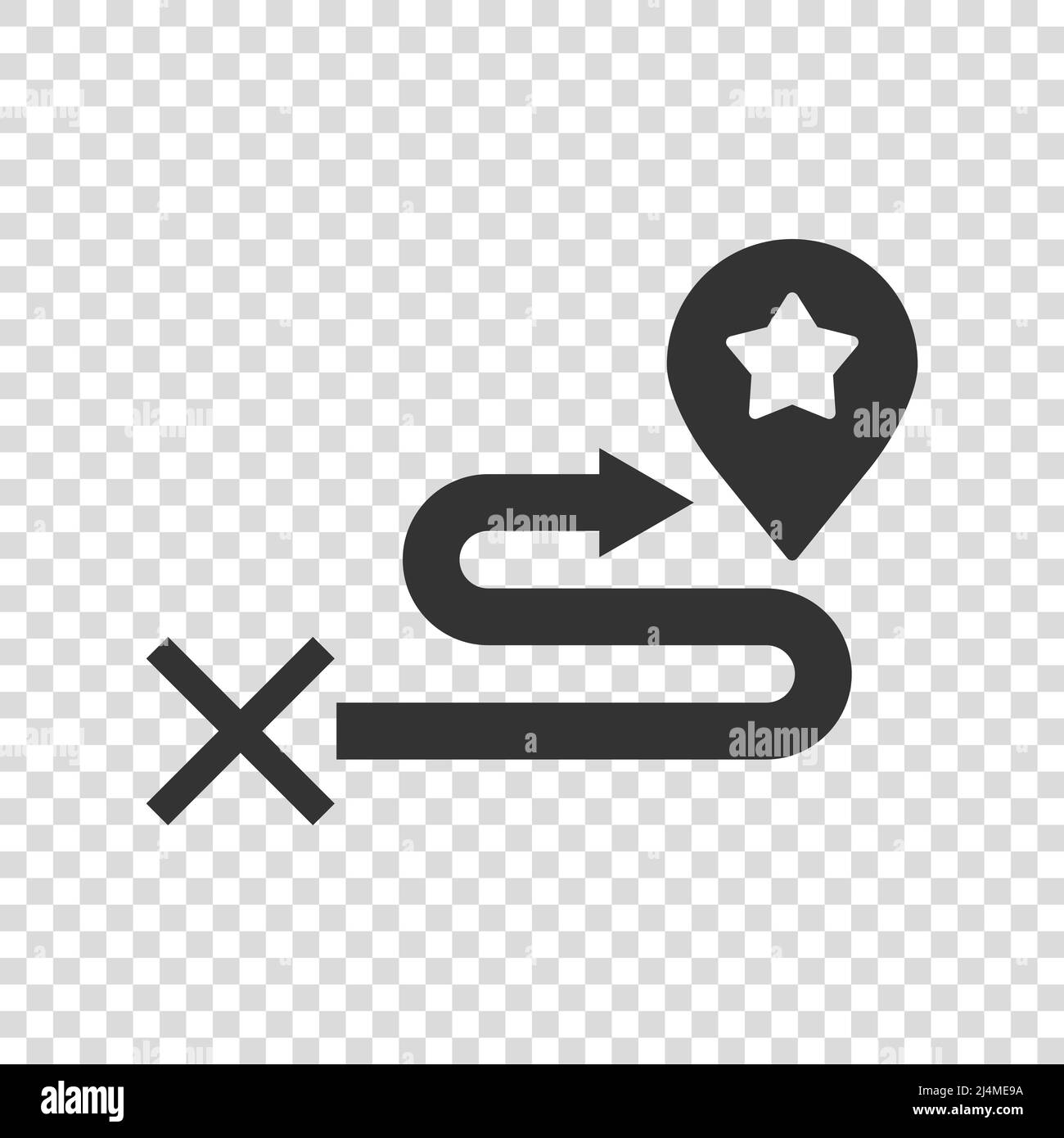 Map pin icon in flat style. gps navigation vector illustration on white ...