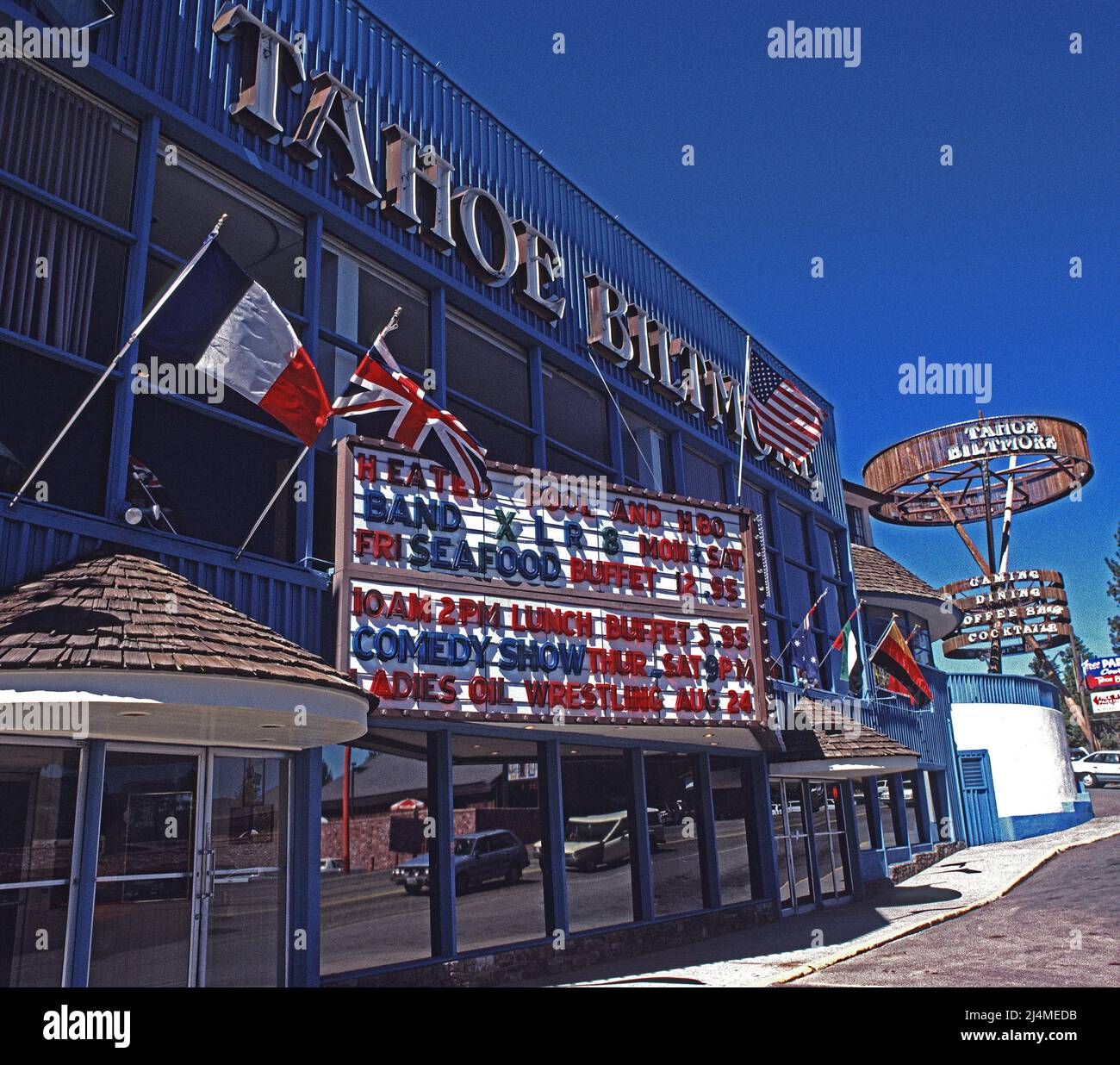 Tahoe Biltmore lodge and casino resort in Nevada. 1991 Stock Photo - Alamy