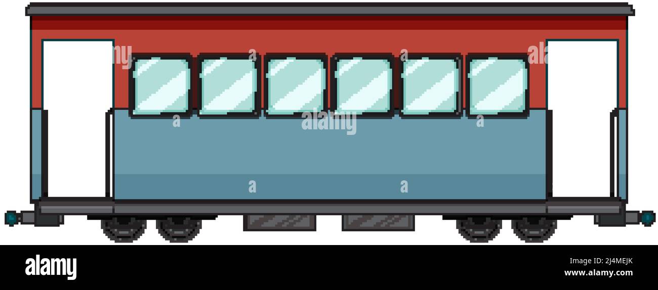 Cargo container of freight train on white background illustration Stock ...