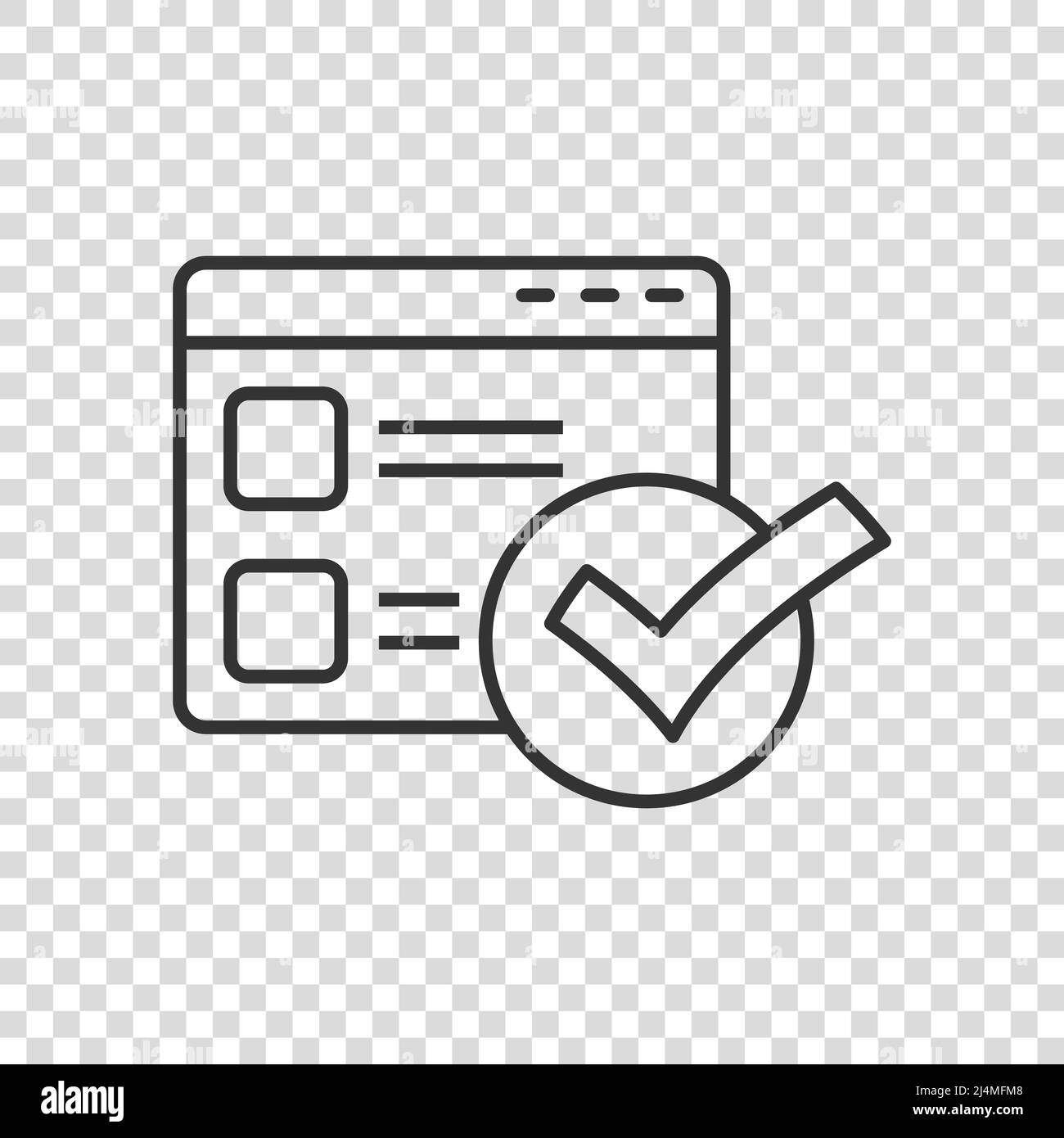 To do list icon in flat style. Document checklist vector illustration ...