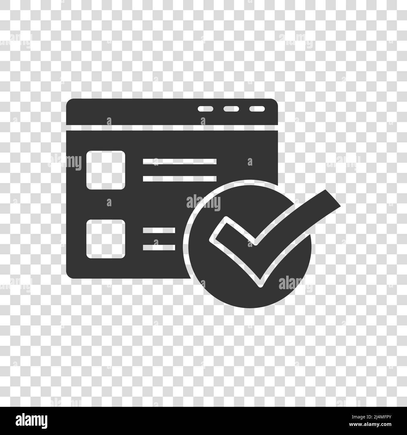 To do list icon in flat style. Document checklist vector illustration ...